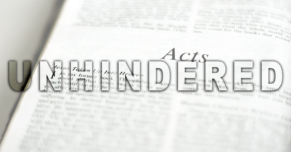 Unhindered (Part 6) - Unhindered Grace - The Fort